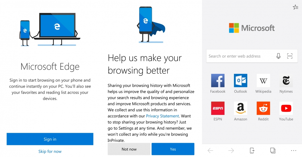 Microsoft libera navegador Edge em beta para Android • Tecnoblog