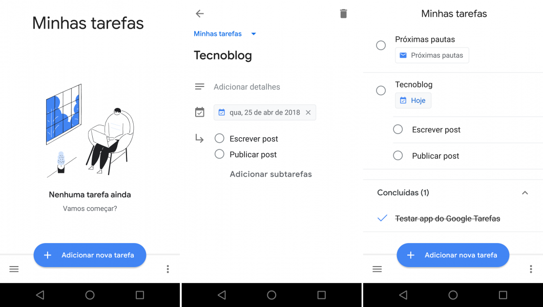 Google Tarefas ganha app oficial para iOS e Android • Tecnoblog