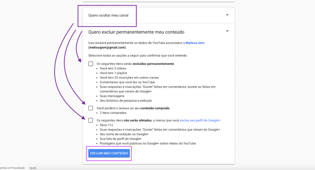 Como Ocultar Ou Excluir Um Canal Do Youtube Definitivamente