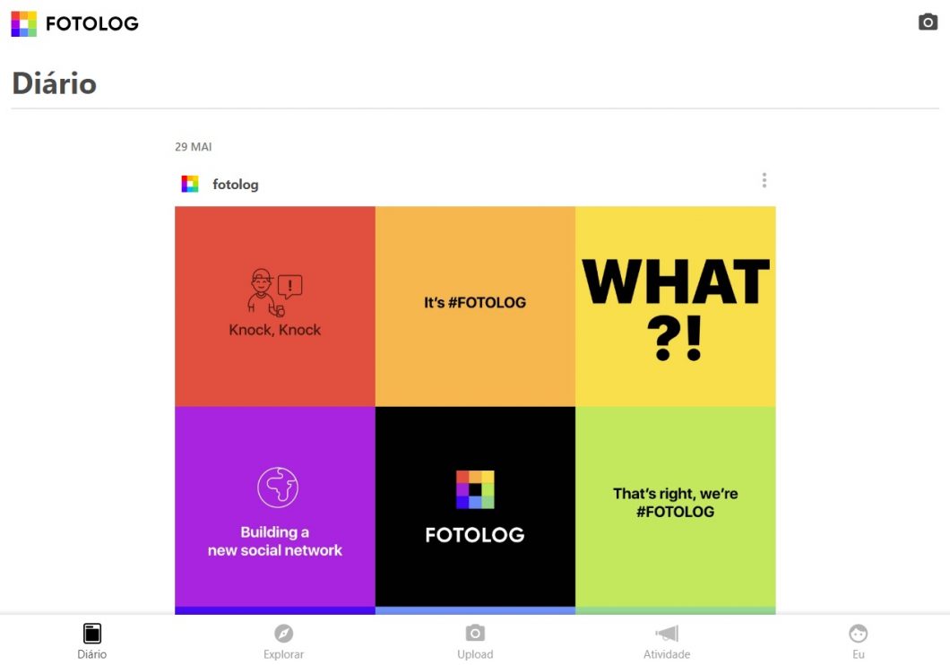 O Fotolog está de volta e permite postar apenas uma foto por dia ...