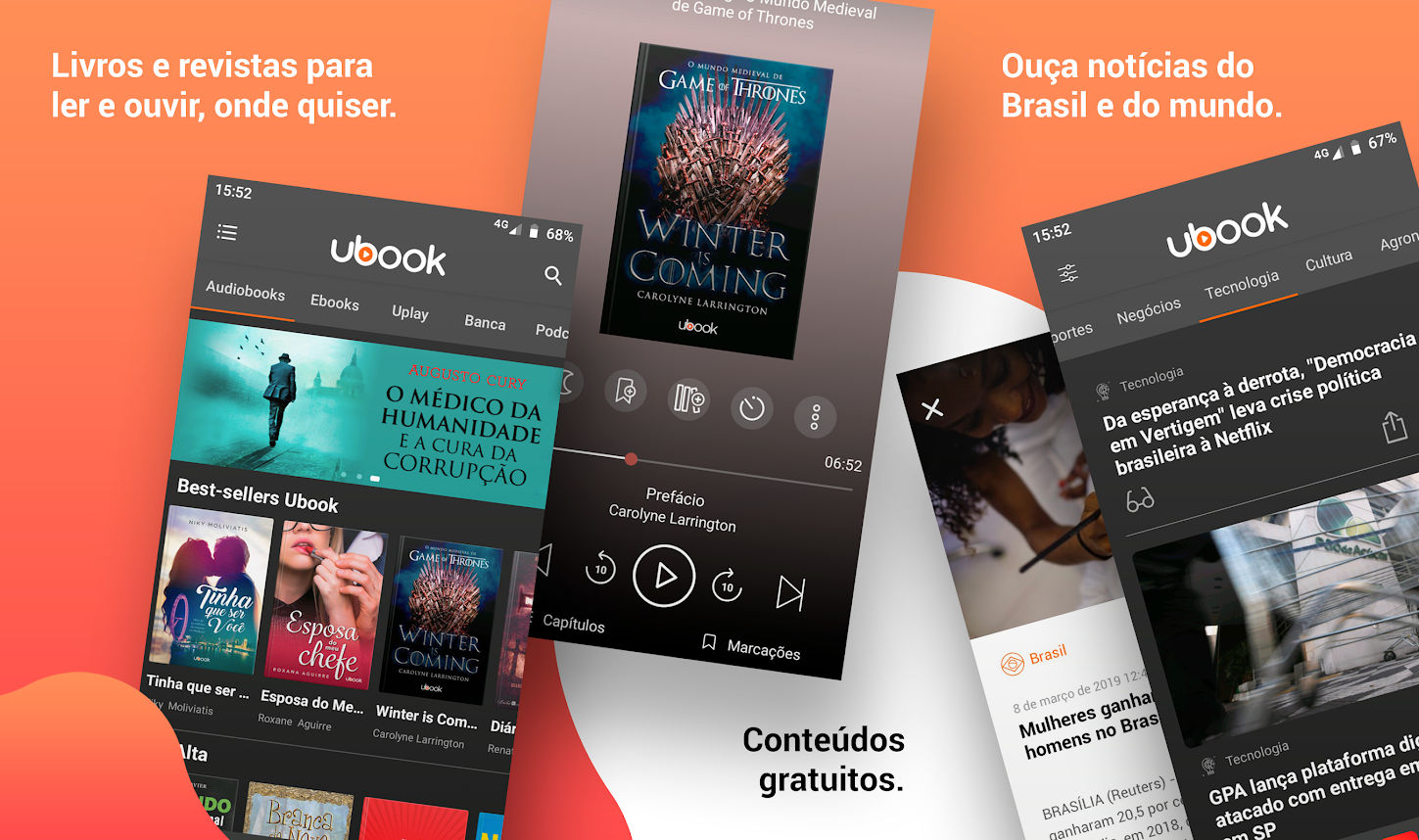 6 aplicativos de audiolivro [compra ou assinatura] • Tecnoblog