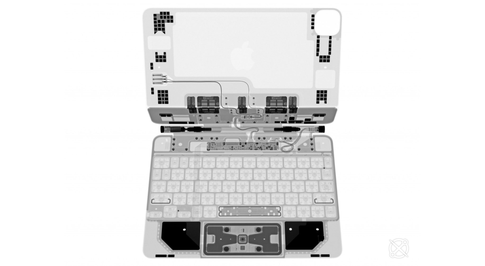 Apple Magic Keyboard para iPad Pro mostra detalhes internos em raio-X ...