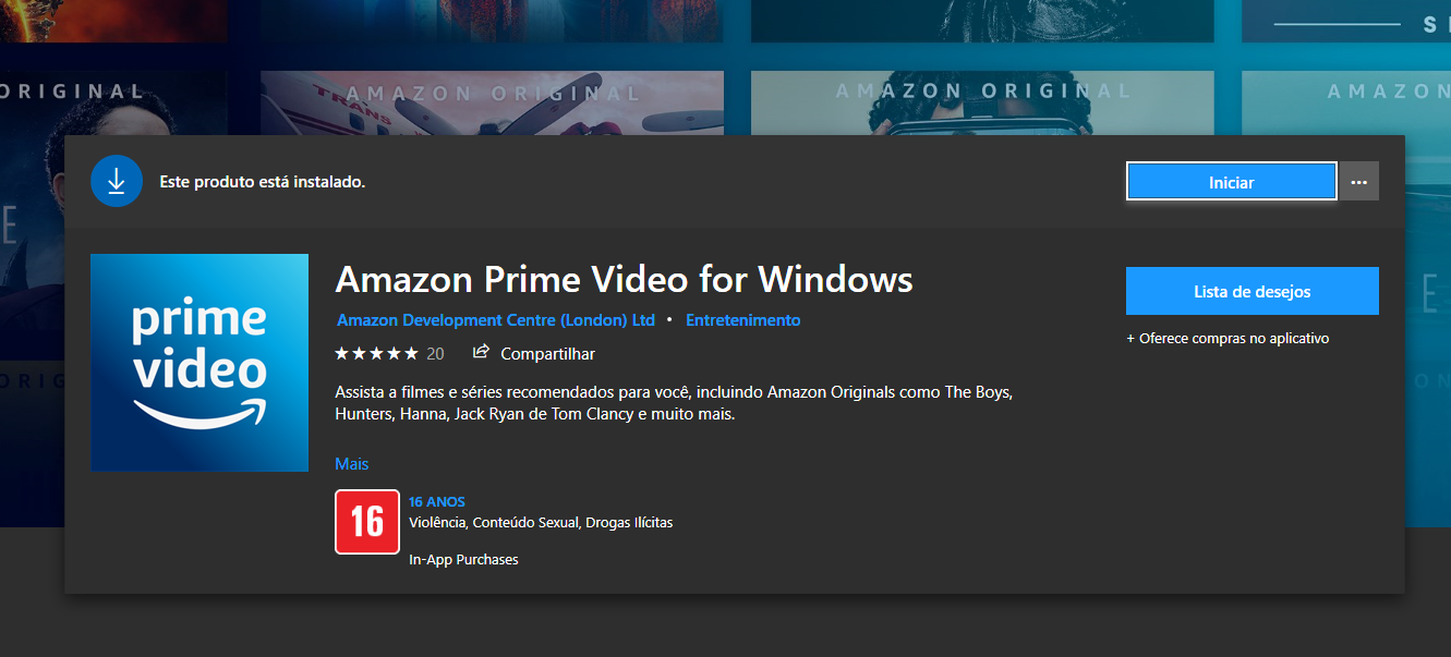 Amazon Prime Video para Windows 10 permite baixar filmes e séries ...