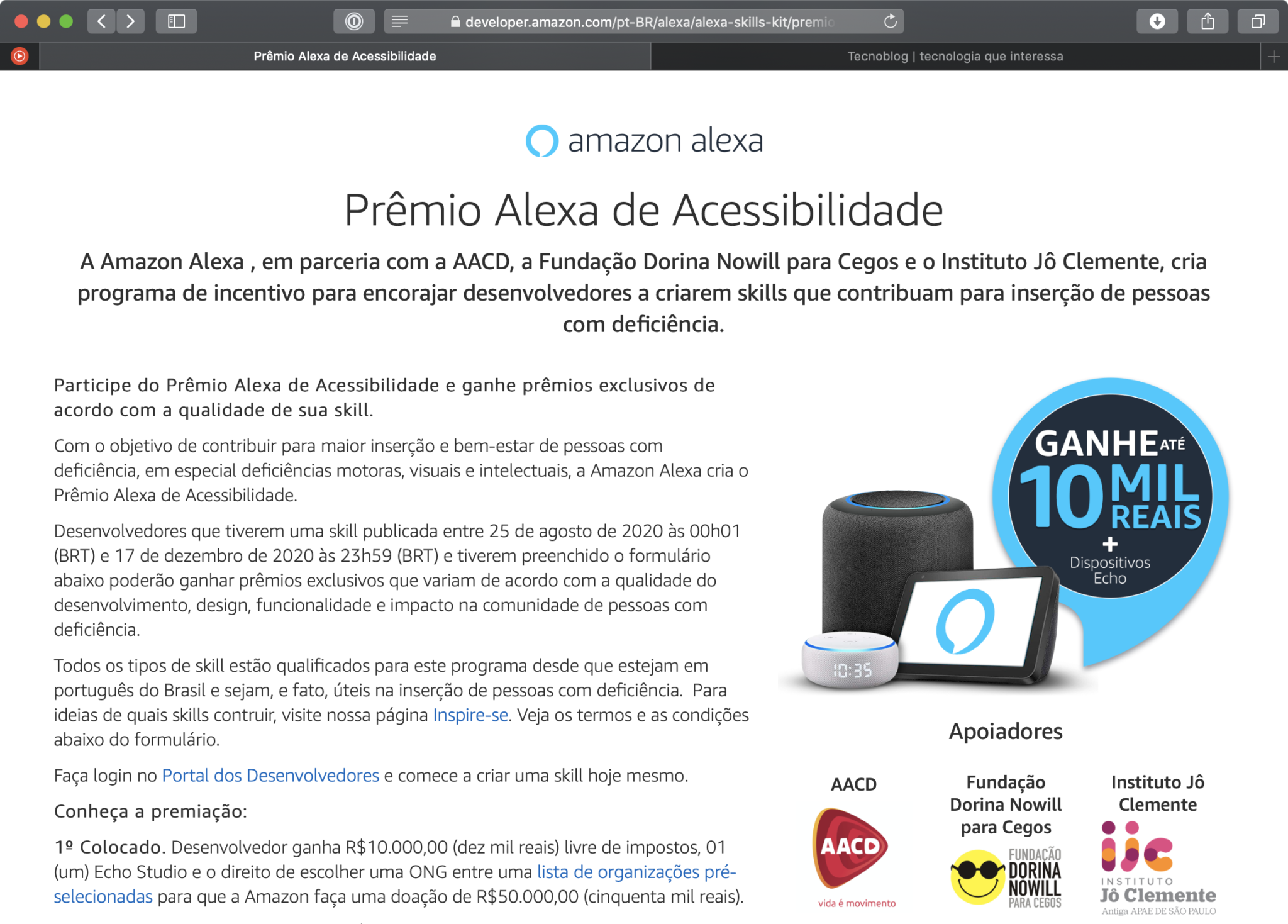 Amazon vai premiar quem criar skills de Alexa para pessoas com ...
