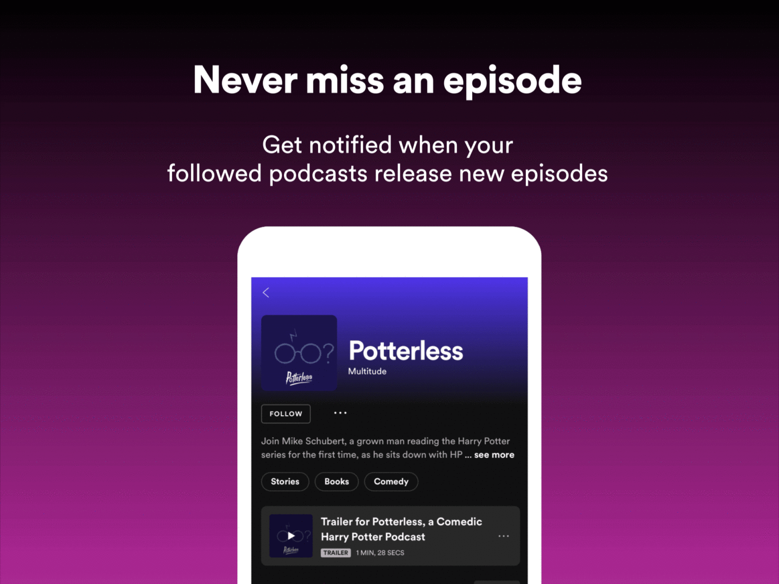 Spotify ganha alertas para novos episódios de podcasts • Tecnoblog