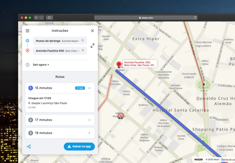 Waze sincroniza rotas entre versão desktop e app de celular • Tecnoblog