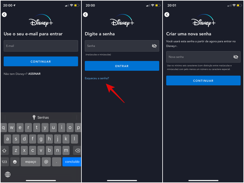 Como redefinir a senha do Disney+ • Tecnoblog