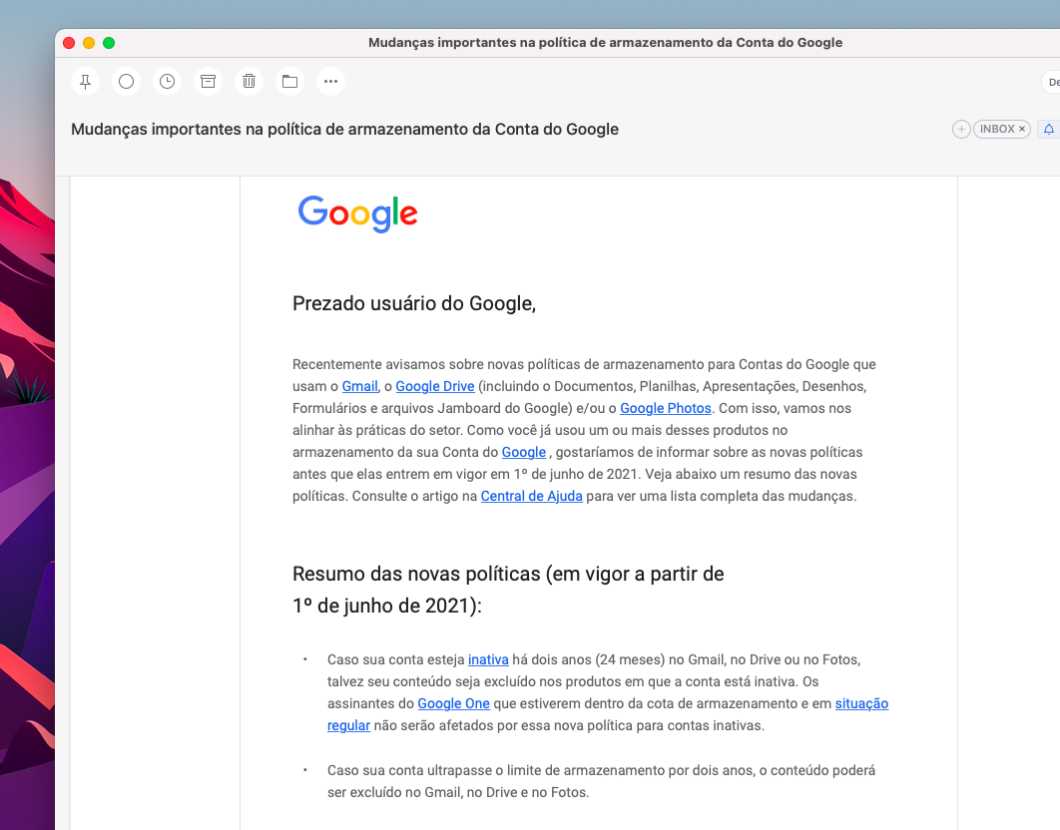 Google avisa que poderá zerar Gmail, Fotos e Drive em contas inativas ...