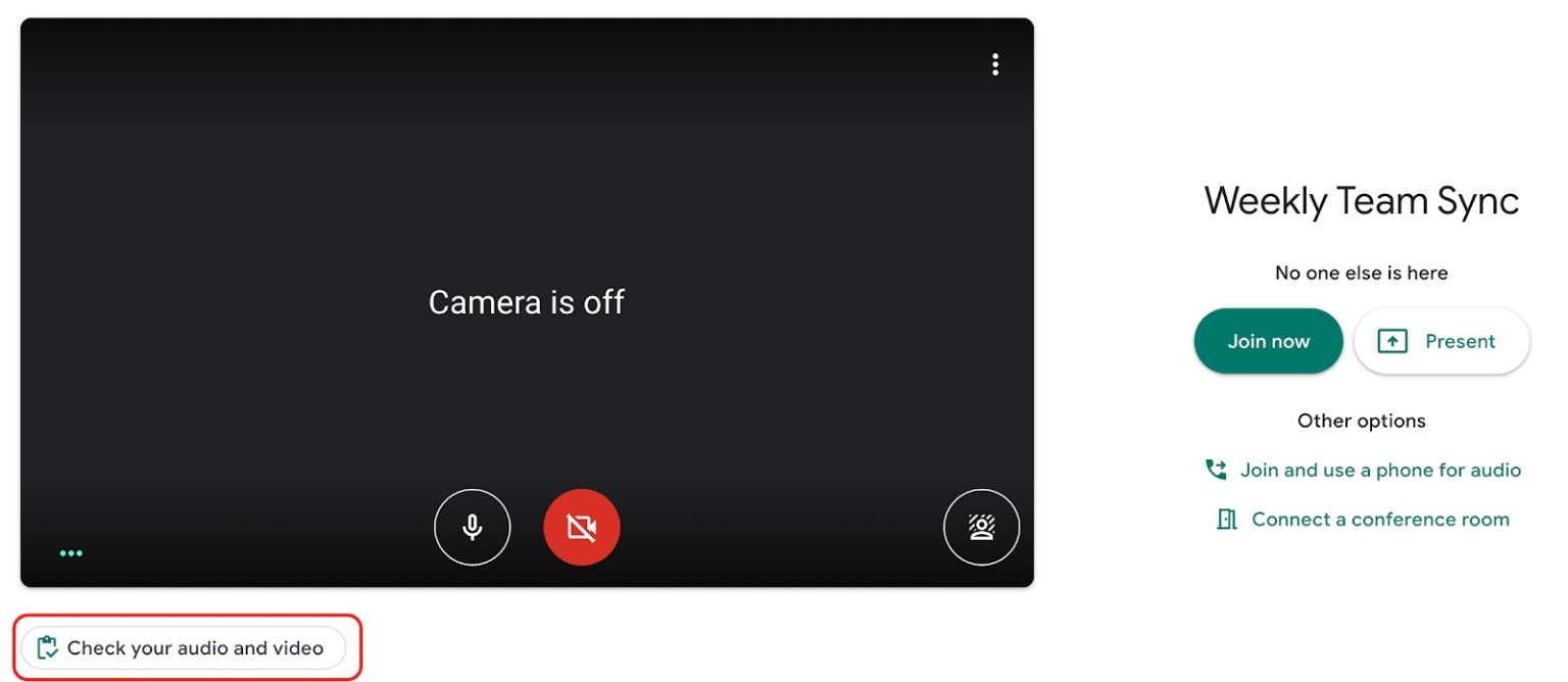 Google Meet permite checar áudio e vídeo antes de cada chamada • Tecnoblog
