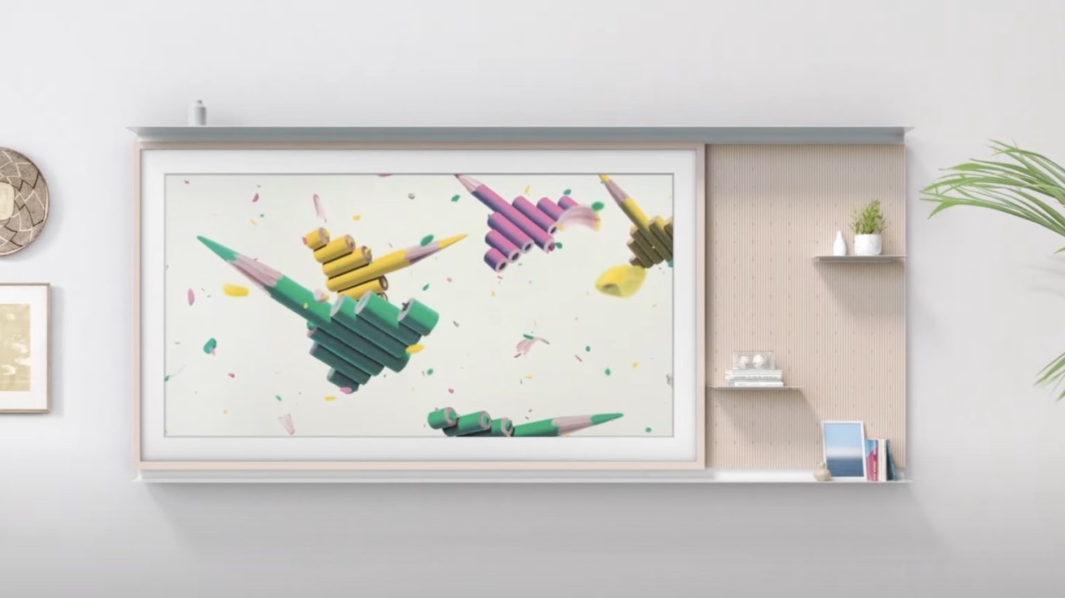 Samsung revela nova The Frame, TV que vira quadro (e agora estante ...