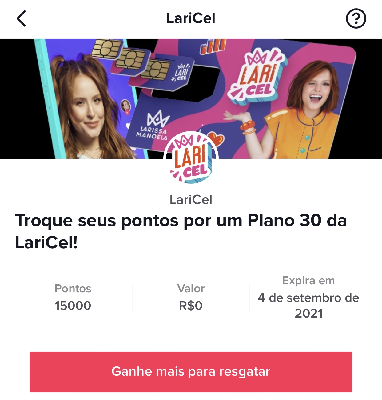 Laricel, operadora da Larissa Manoela, lança plano com TikTok ilimitado ...