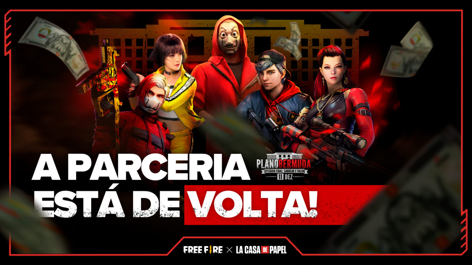 Free Fire e La Casa de Papel vão colaborar em mais um evento temático ...