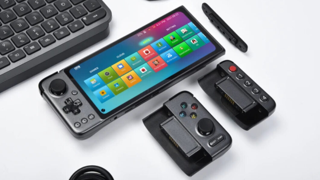 GPD XP Plus é um clone do Nintendo Switch com controles em módulos ...