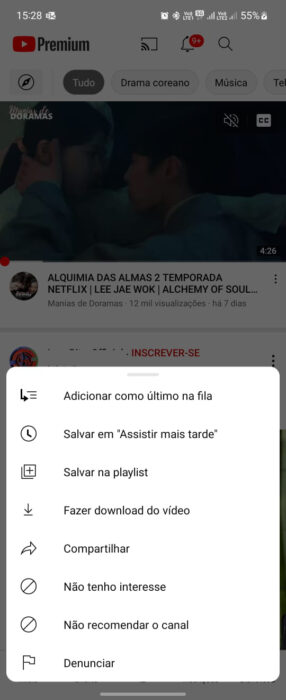 YouTube enfim testa fila de vídeos para assistir no Android e iPhone ...