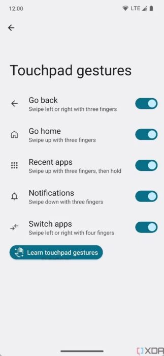 Menu oculto do Android 14 permite customizar teclado externo e touchpad ...