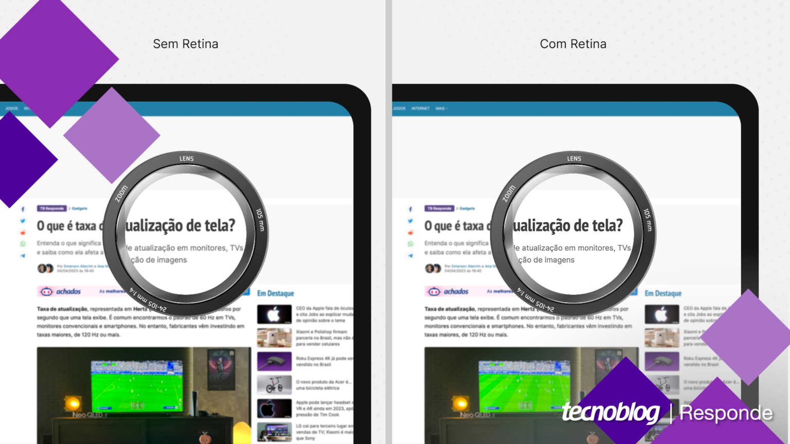 O que é o Retina Display dos produtos da Apple? • Tecnoblog