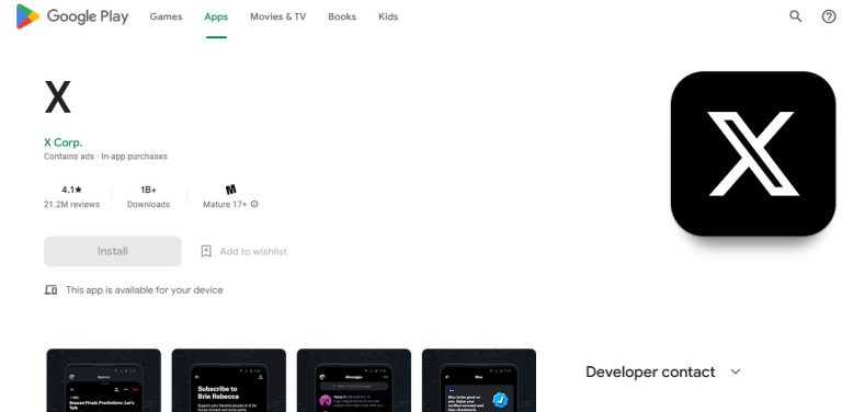 Twitter aparece como X na Play Store e com novas fotos, mas sem ...