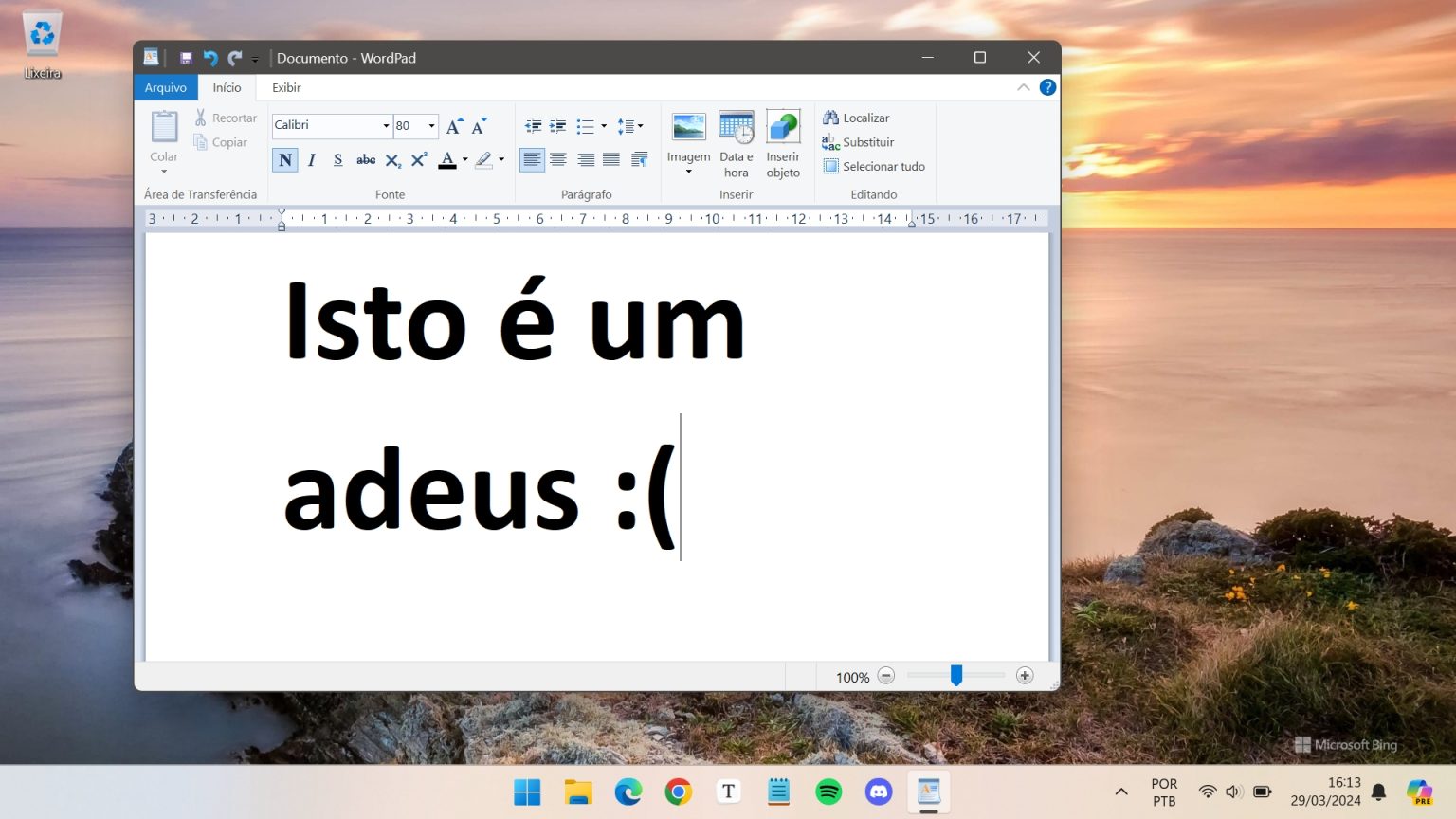 Microsoft confirma fim do WordPad a partir do Windows 11 24H2 • Tecnoblog
