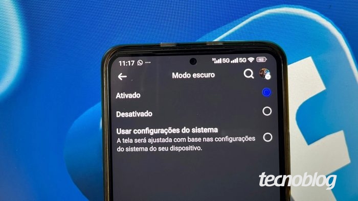 Sobre dark mode • Tecnoblog