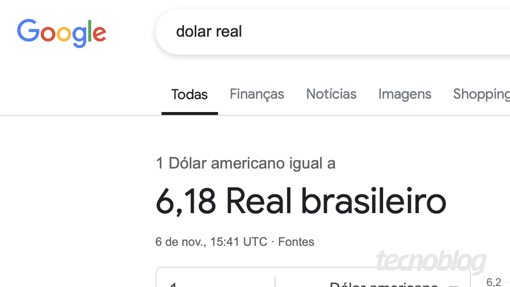 Google erra dólar, confunde usuários e desativa câmbio em tempo real ...