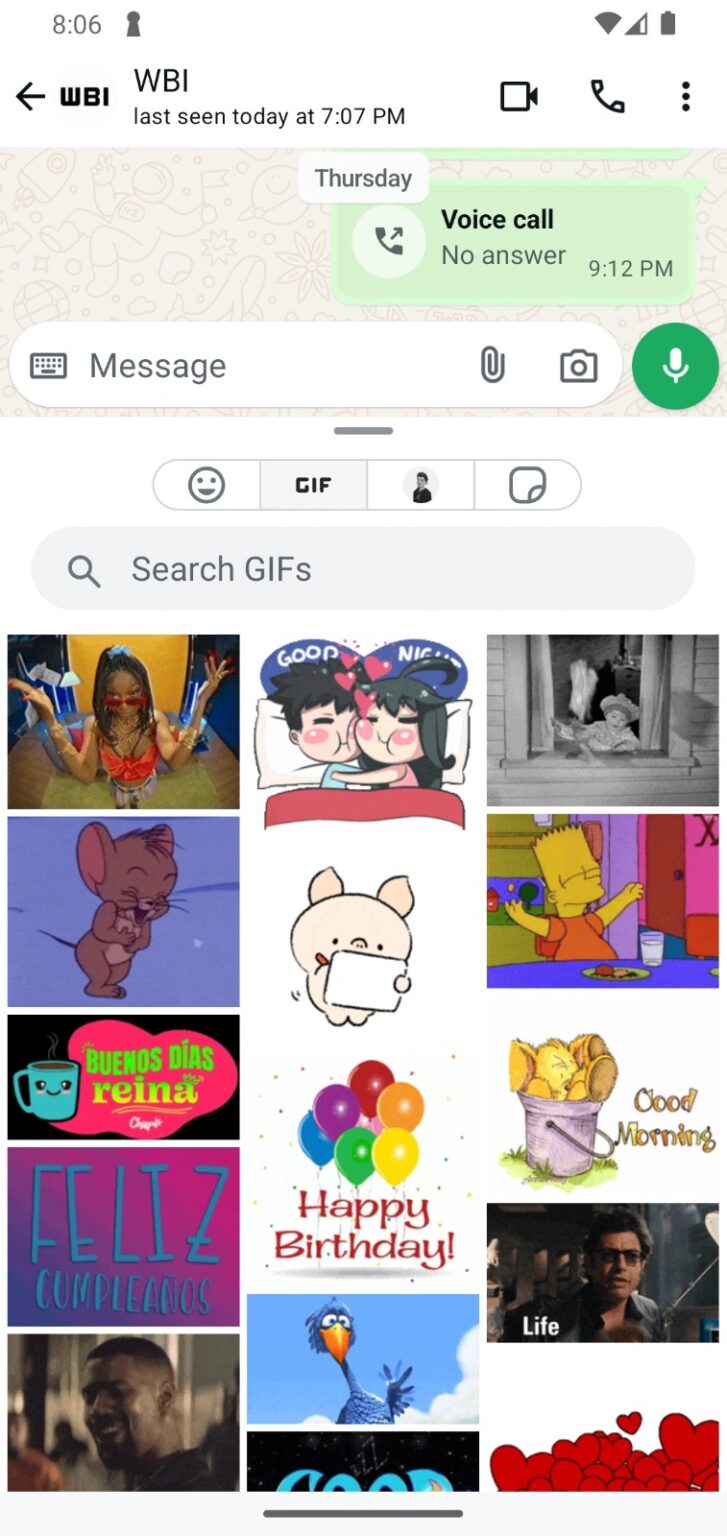 WhatsApp testa nova exibição de GIFs no app para Android • Tecnoblog