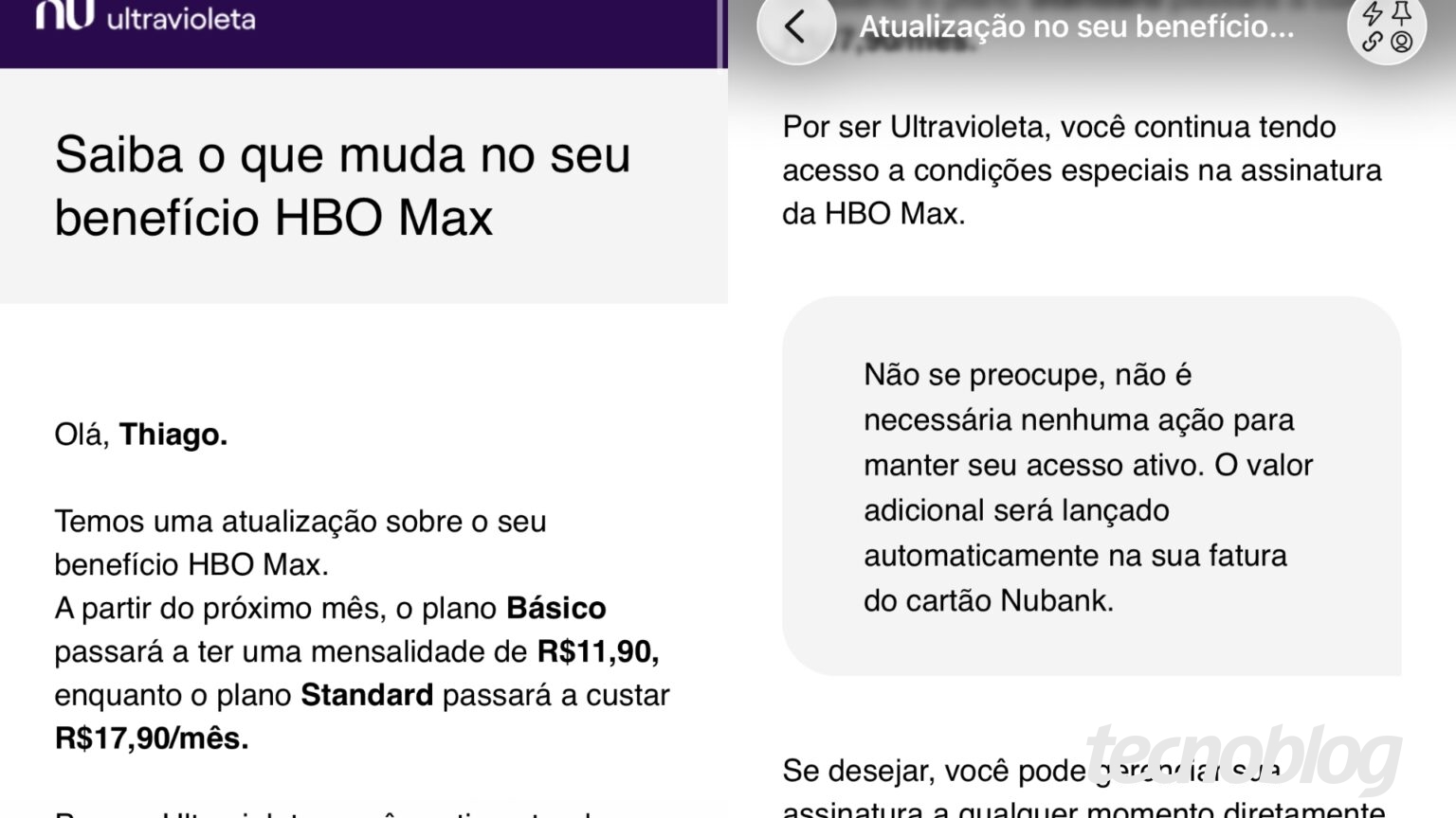 Nubank corta acesso grátis à HBO Max • Tecnoblog